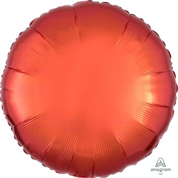 19" Orange Round Foil | Hico Balloons