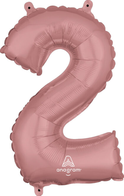 34" Rose Gold Number 2 | Hico Balloons