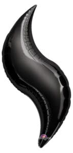 28″ Black Super Shape Curve | Hico Balloons