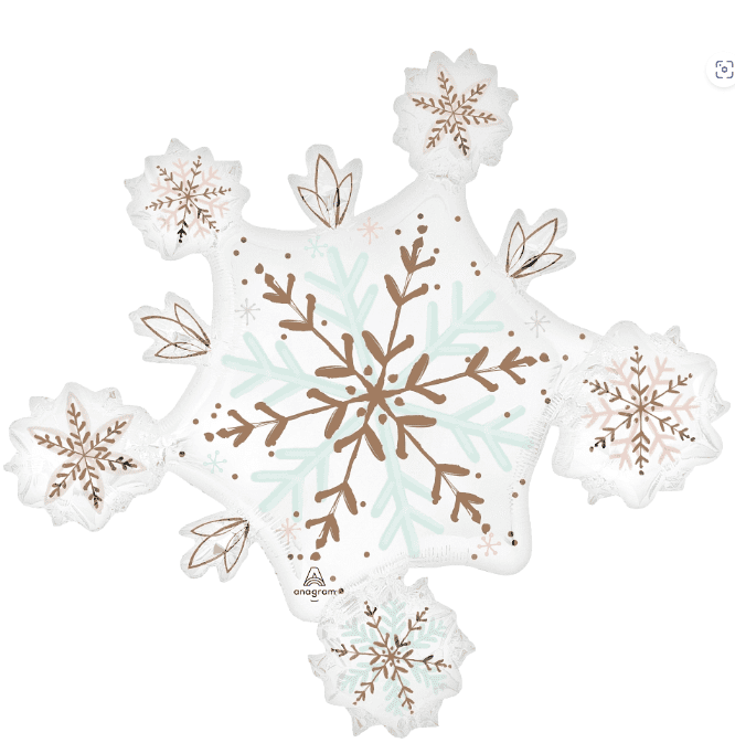 32" Winter Wonderland Snowflake - Hico Balloons