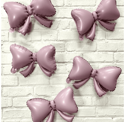9" Mini Pink Bows - Hico Balloons