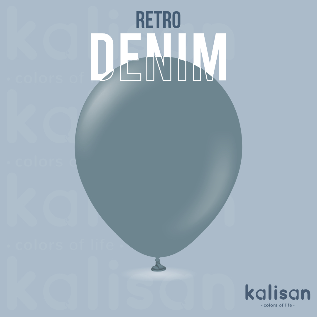 24″ Retro Denim | Hico Balloons